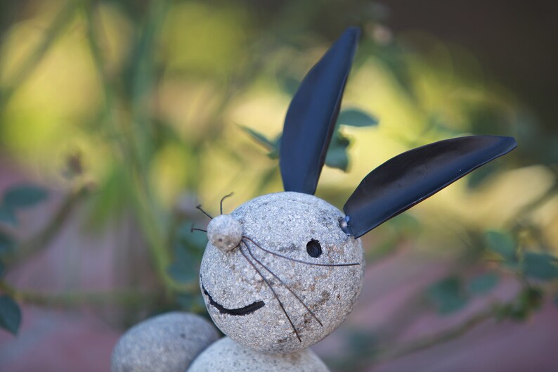 Handmade Cute Little Stone Rabbit for Home Indoor/outdoor - Etsy