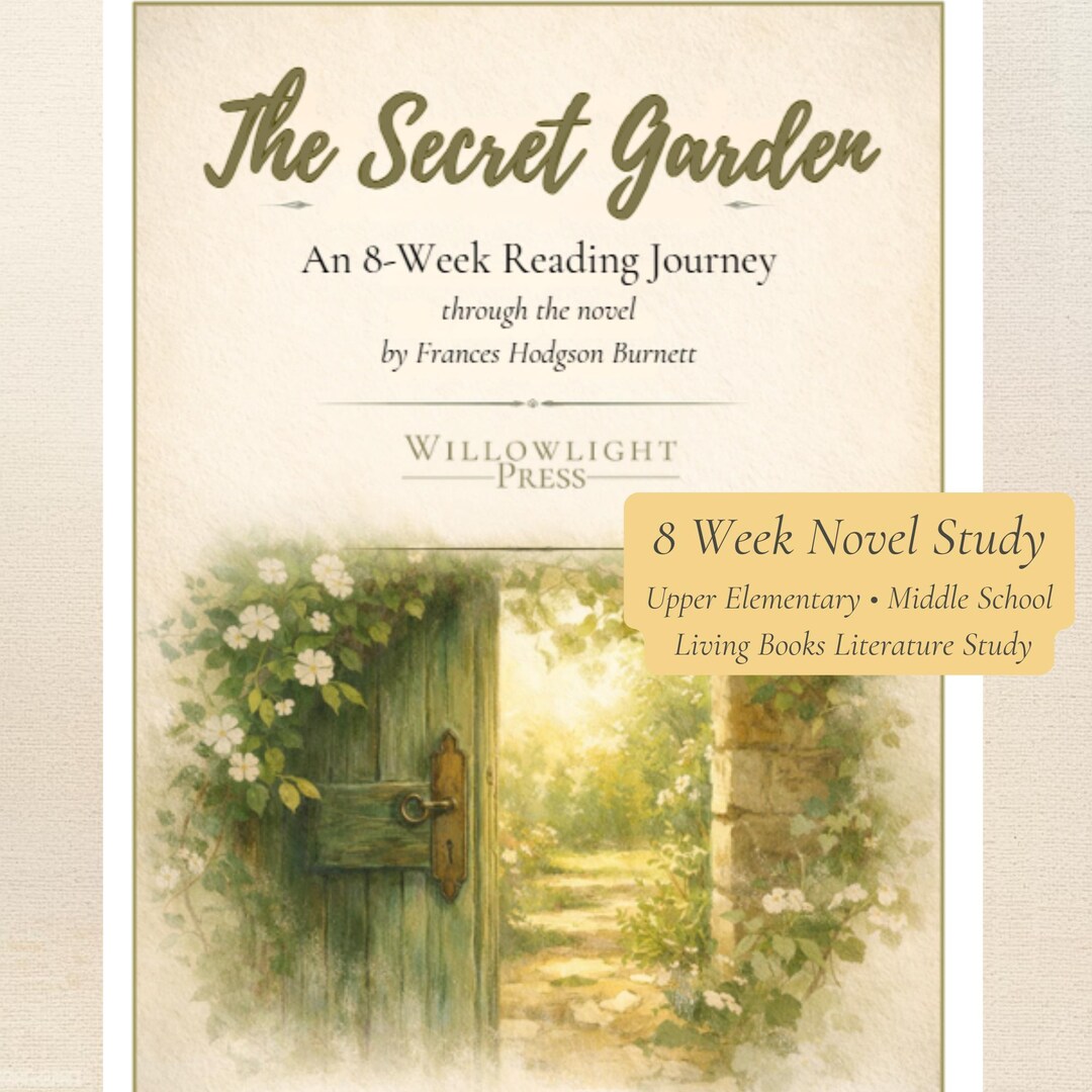 Secret Garden Novel Study | 8-week Homeschool Literature Guide (upper ...