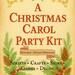 A Christmas Carol Reader’s Theater Script & Victorian Party Kit ...