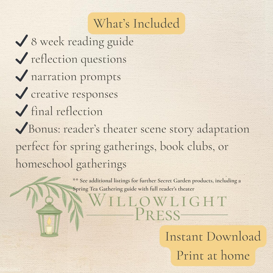 Secret Garden Novel Study | 8-week Homeschool Literature Guide (upper ...