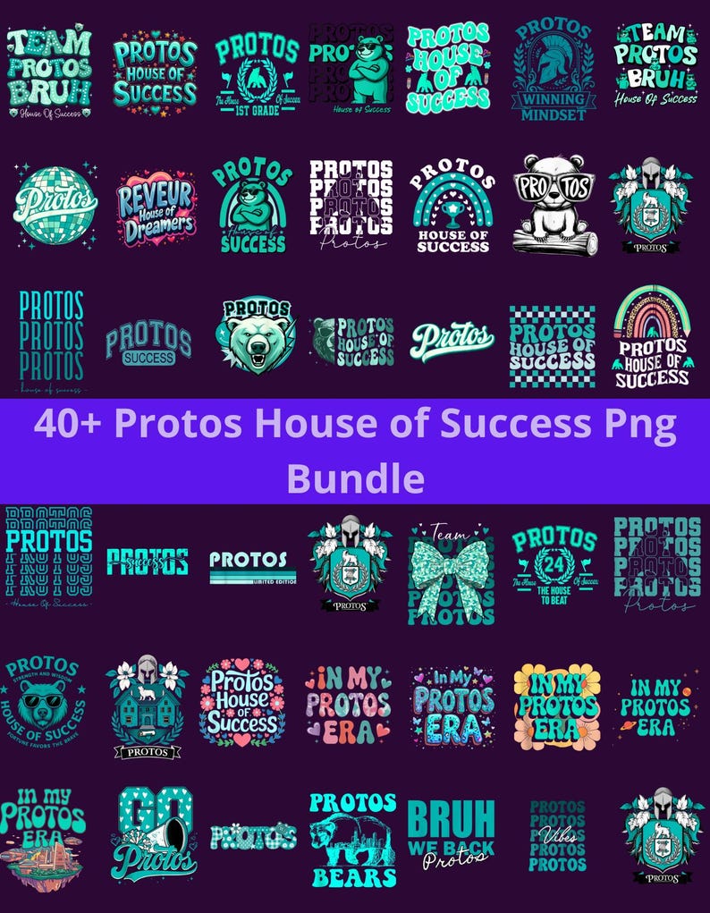 40+ Protos House of Success Png Bundle, Back to School Png, College ...