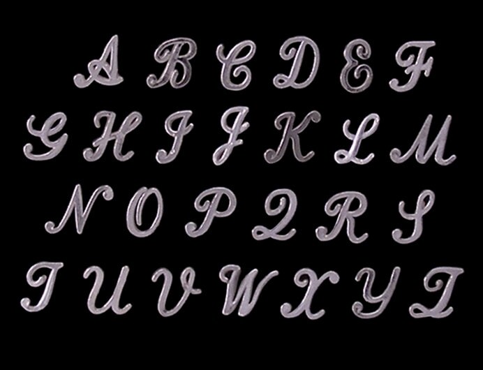 Hand Made Signet Ring of Solid Sterling Silver With a Script Style ...