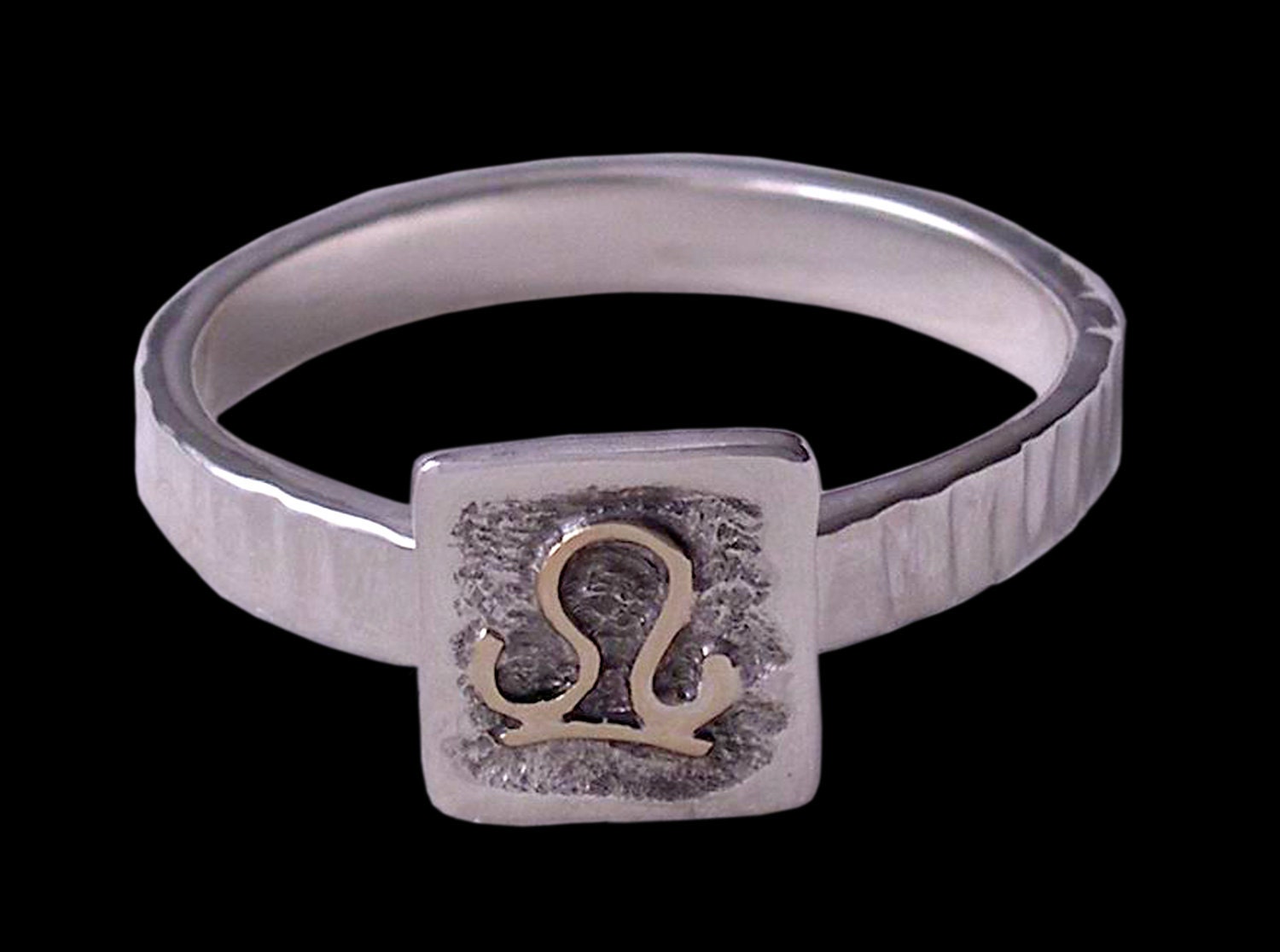 Libra Zodiac Jewelry Hand Made 14 K Yellow Gold Libra Symbol and ...