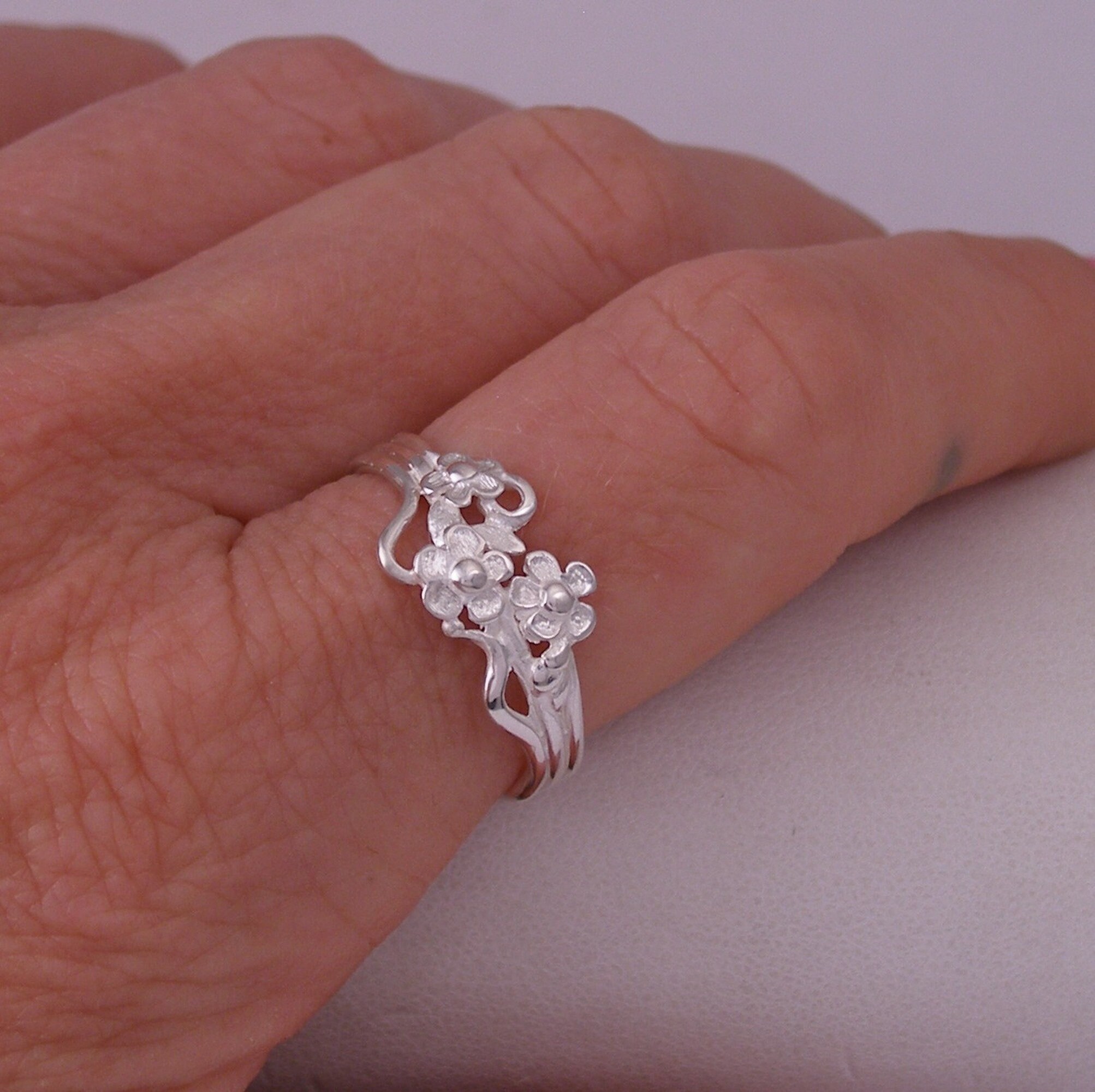 Forget-me-not Jewelry Hand Made Sterling Silver Forget-me-not - Etsy