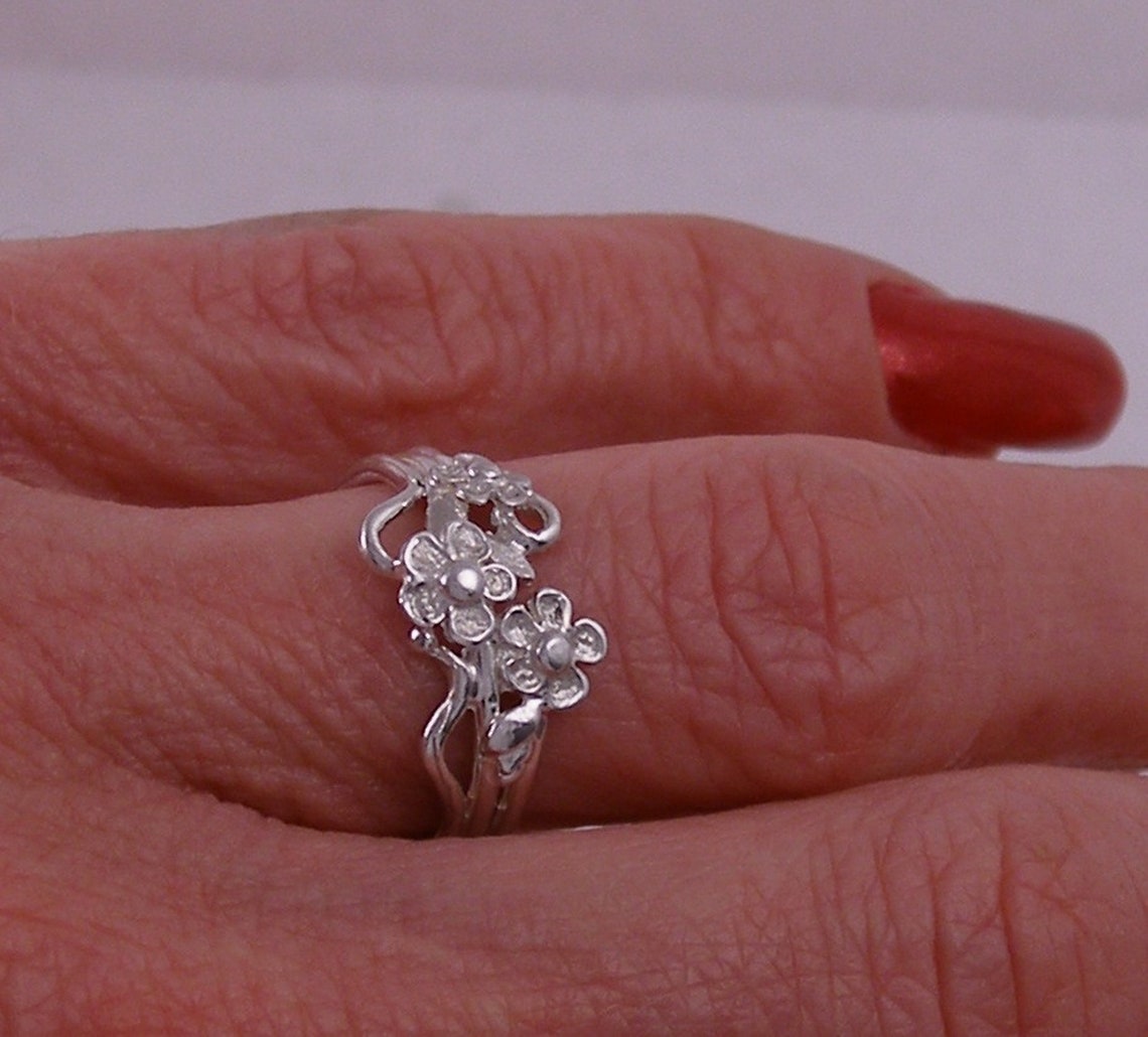 Forget-me-not Jewelry Hand Made Sterling Silver Forget-me-not - Etsy