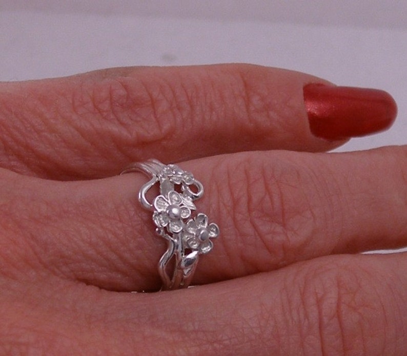 Forget-me-not Jewelry Hand Made Sterling Silver Forget-me-not - Etsy