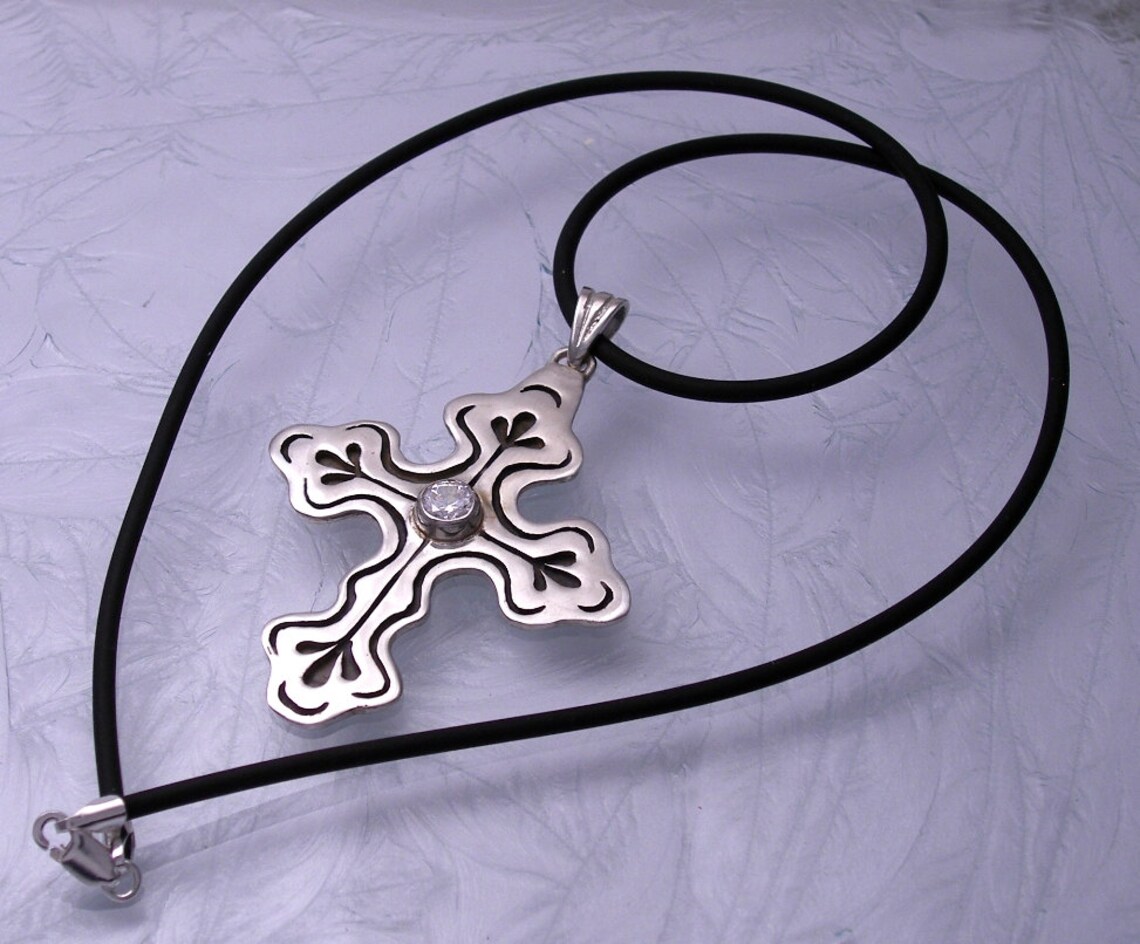Trinity Cross Pendant, Hand Made in Solid Sterlium Sterling Silver and ...