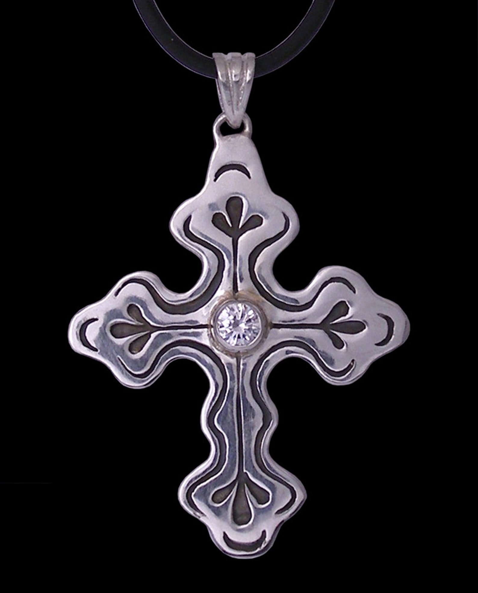 Trinity Cross Pendant, Hand Made in Solid Sterlium Sterling Silver and ...