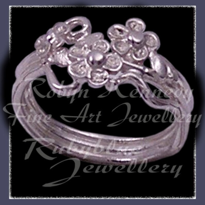 Forget-me-not Jewelry Hand Made Sterling Silver Forget-me-not | Etsy