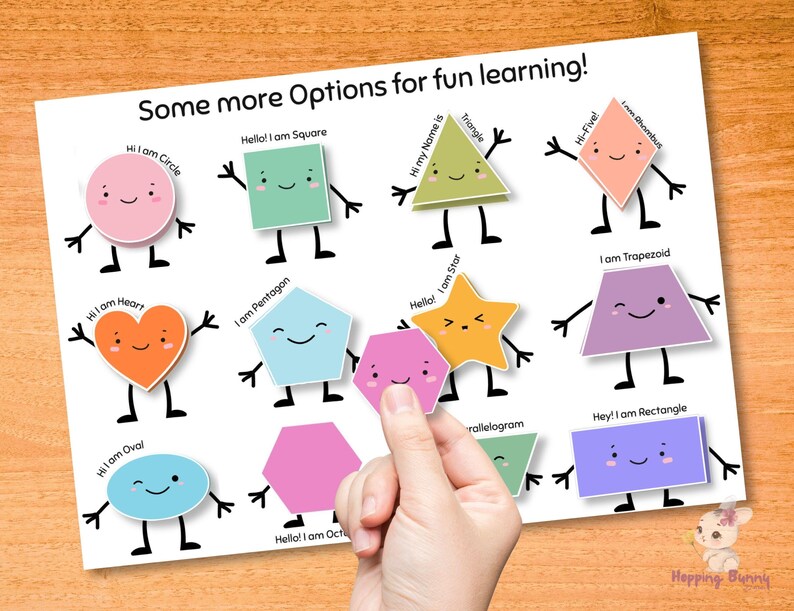 Shapes Matching Game | Montessori Shapes Sorting Printable | Preschool ...