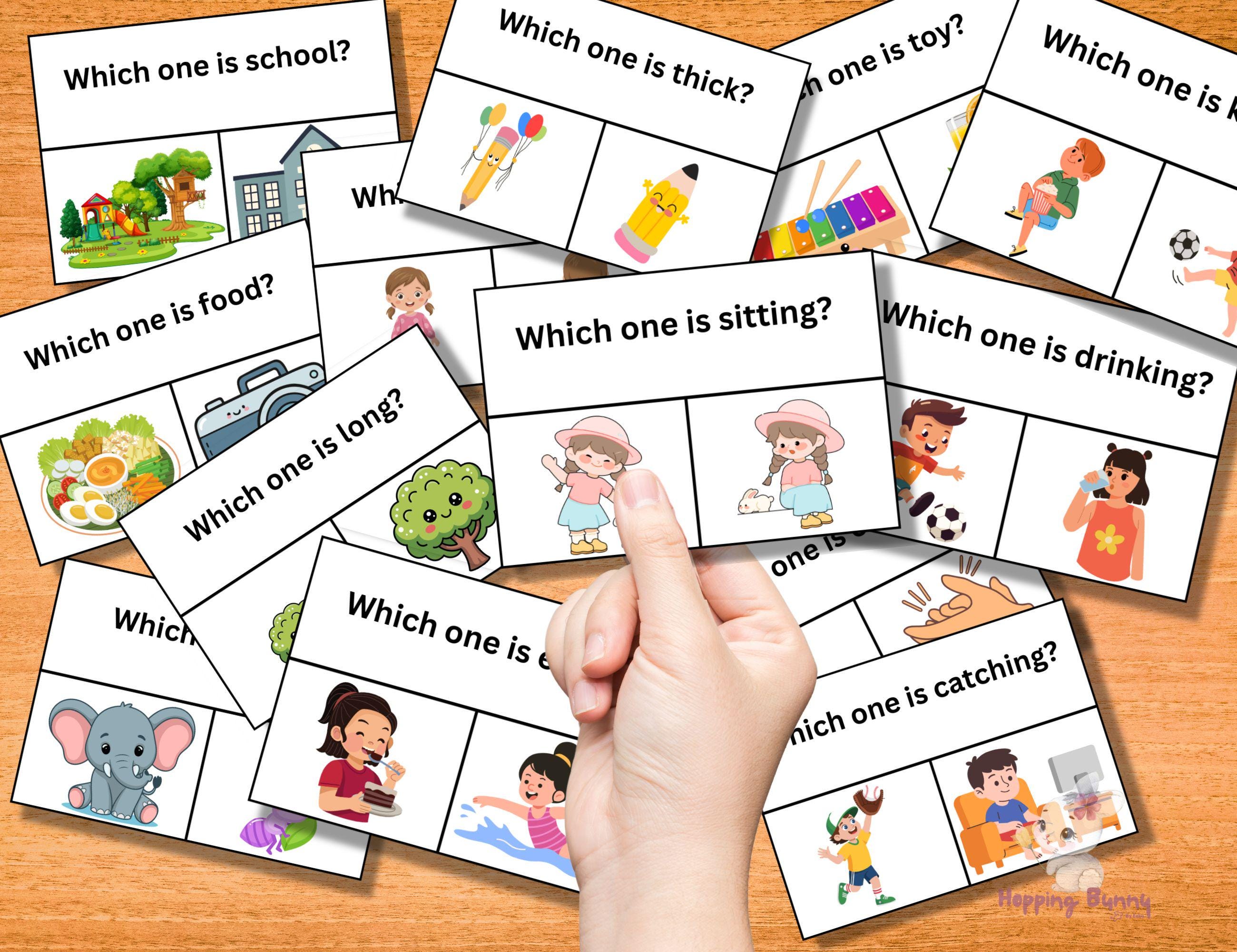 60 WH Questions Task Cards for Kids | Speech Therapy, ESL & Special ...
