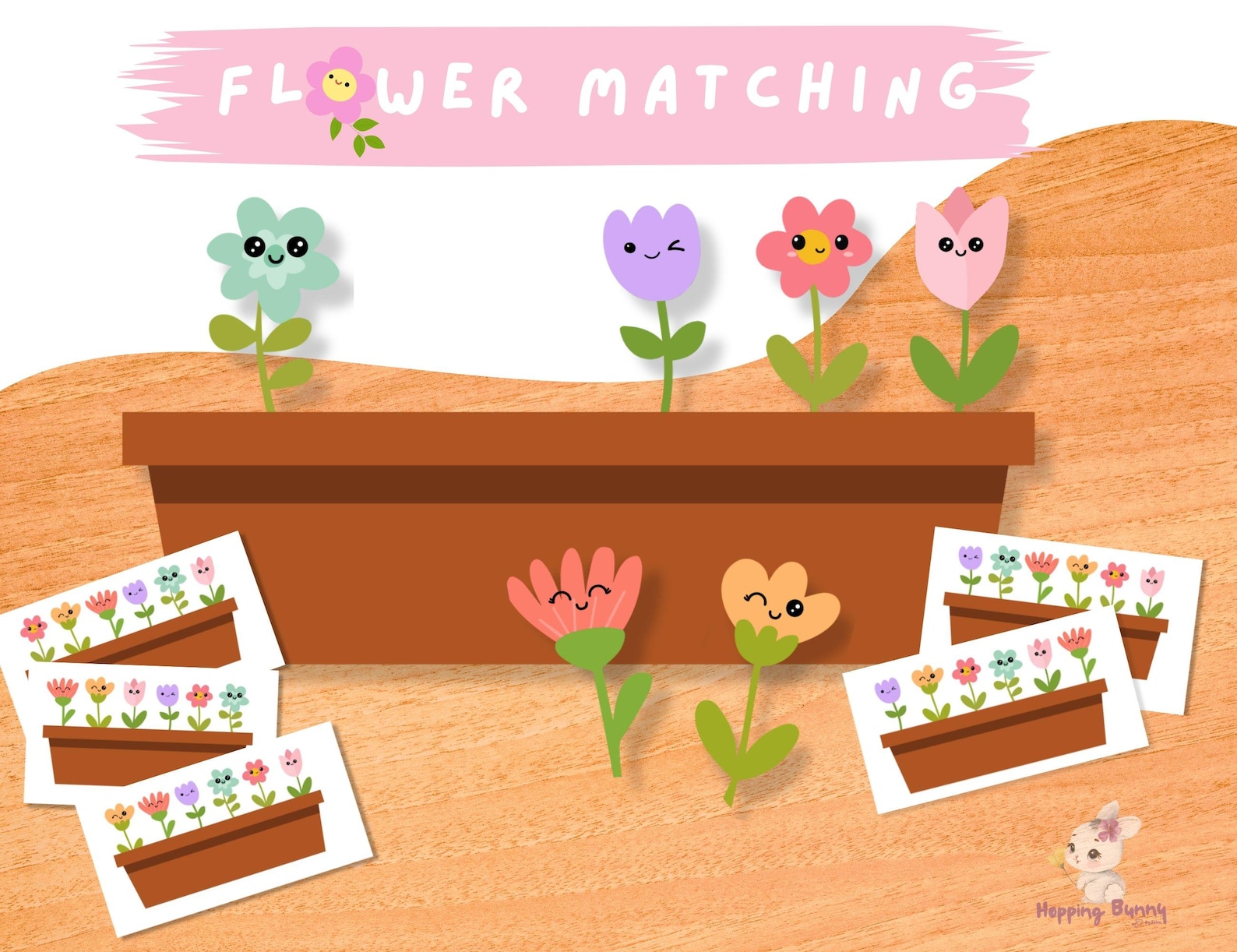 Printable Flower Matching Activity • Montessori Fine Motor Activity ...