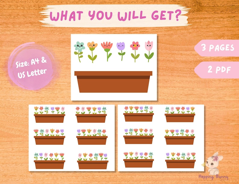 Printable Flower Matching Activity • Montessori Fine Motor Activity ...