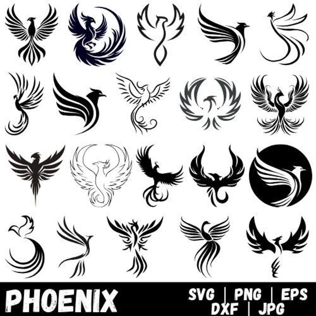 Phoenix Svg,phoenix SVG Bundle,phoenix Bird Svg,phoenix SVG Cut Files ...