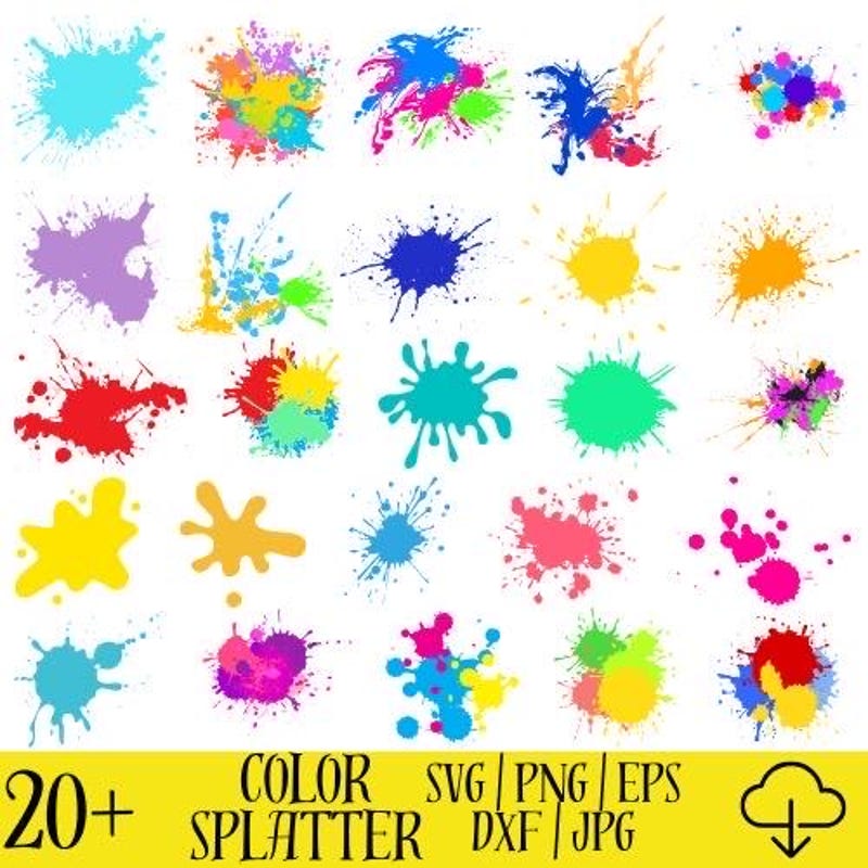 Paint Palette With Splatter - Etsy UK