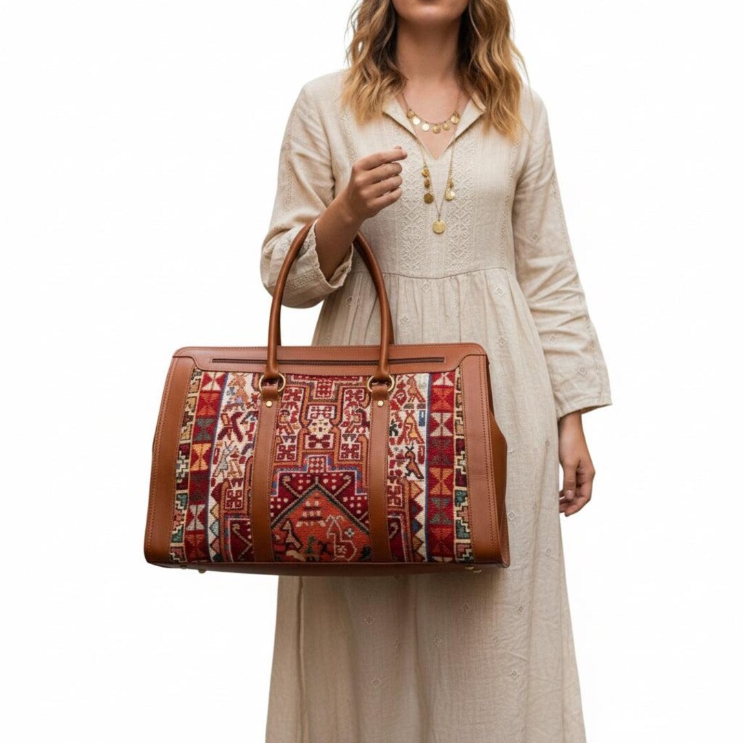 Vintage Weekender Bag - Santorini Weekender - Etsy