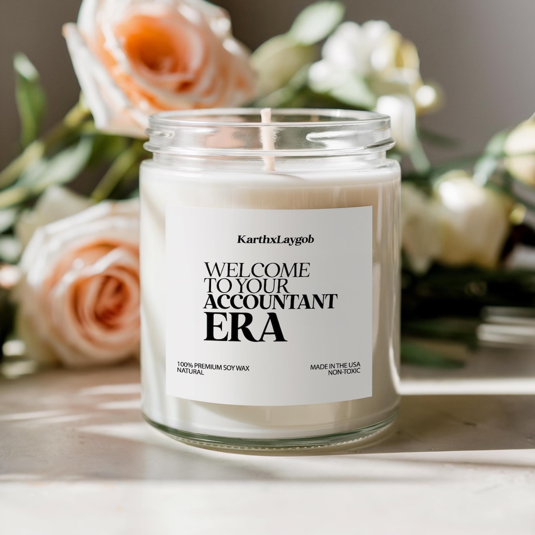 Funny Accountant Candle – CPA Graduation & New Job Gift KLGB0086 - Etsy