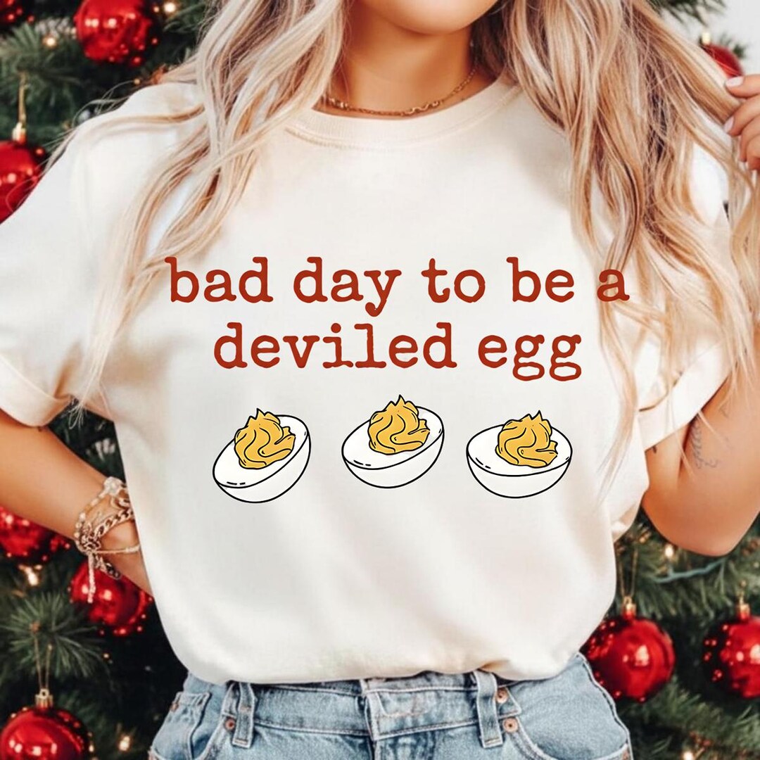 Bad Day to Be a Deviled Egg Png, Funny Thanksgiving Dinner Png ...