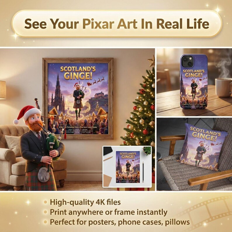 Turn Your Photo Into Pixar Art | Custom 4K Poster + FREE Cinematic ...
