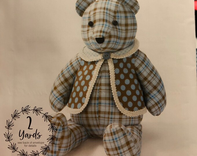 Mccall's | It's Sew Simple | L9547 | 18" Bear and Vest | Memory Bear ...