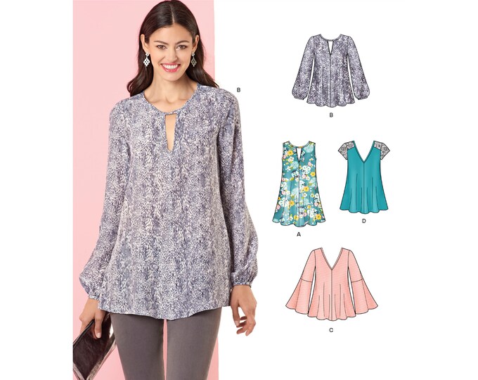 New Look Sewing Pattern 6414 Misses' Tunic and Top With Neckline ...