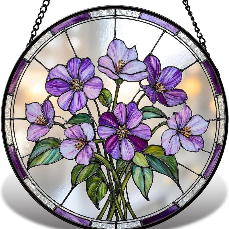 Violet Stained Glass - Etsy