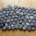 Felt Stone Rug Felt Stone Wool Rug Ecofriendly Wool Rug - Etsy