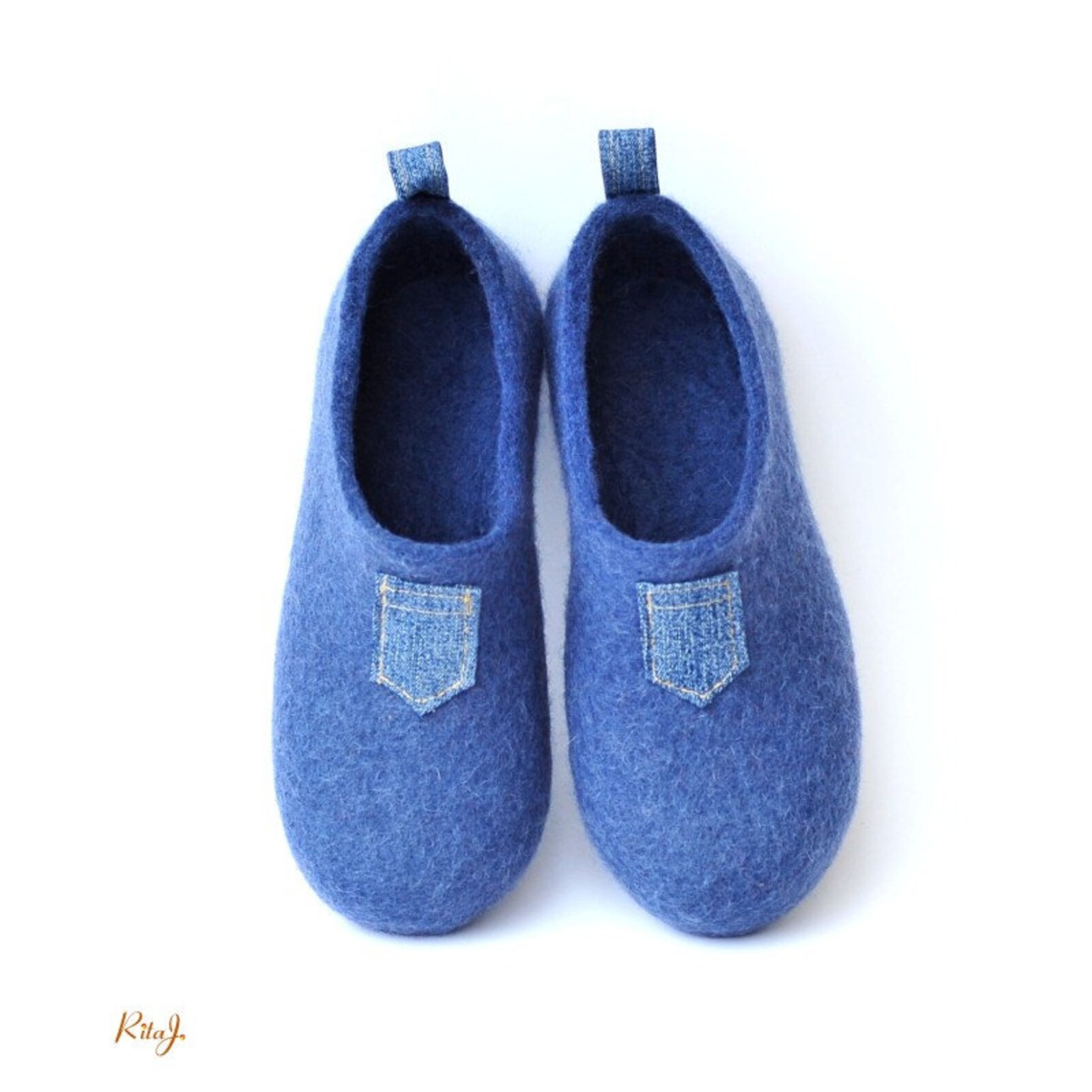 Felted Slippers i Like Jeans. | Etsy