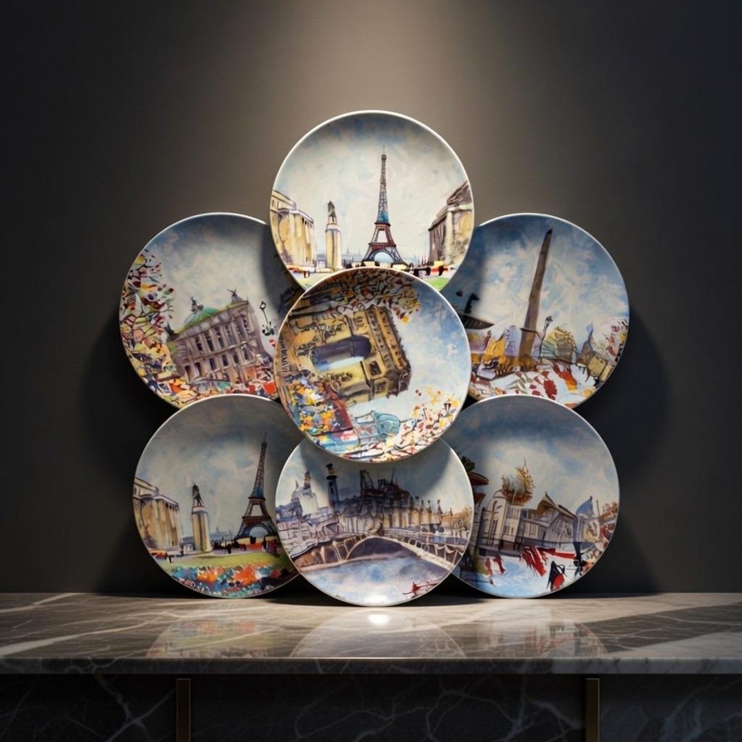 New Louis Dali Paris Collector Plates - Henri D'arceau Limoges France ...