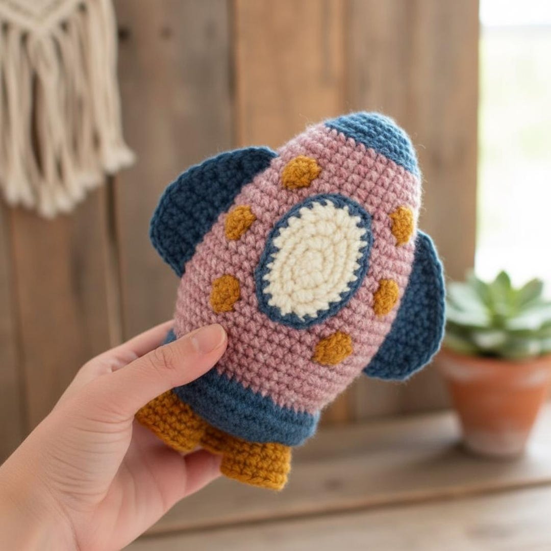 Kawaii Spaceship Amigurumi Crochet Pattern | Gift for Kids ...