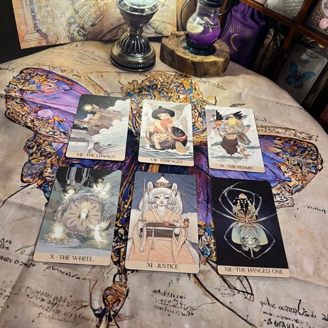 Yokai Tarot Deck, Japanese Folklore Tarot Cards, 12x7cm Standard Size ...