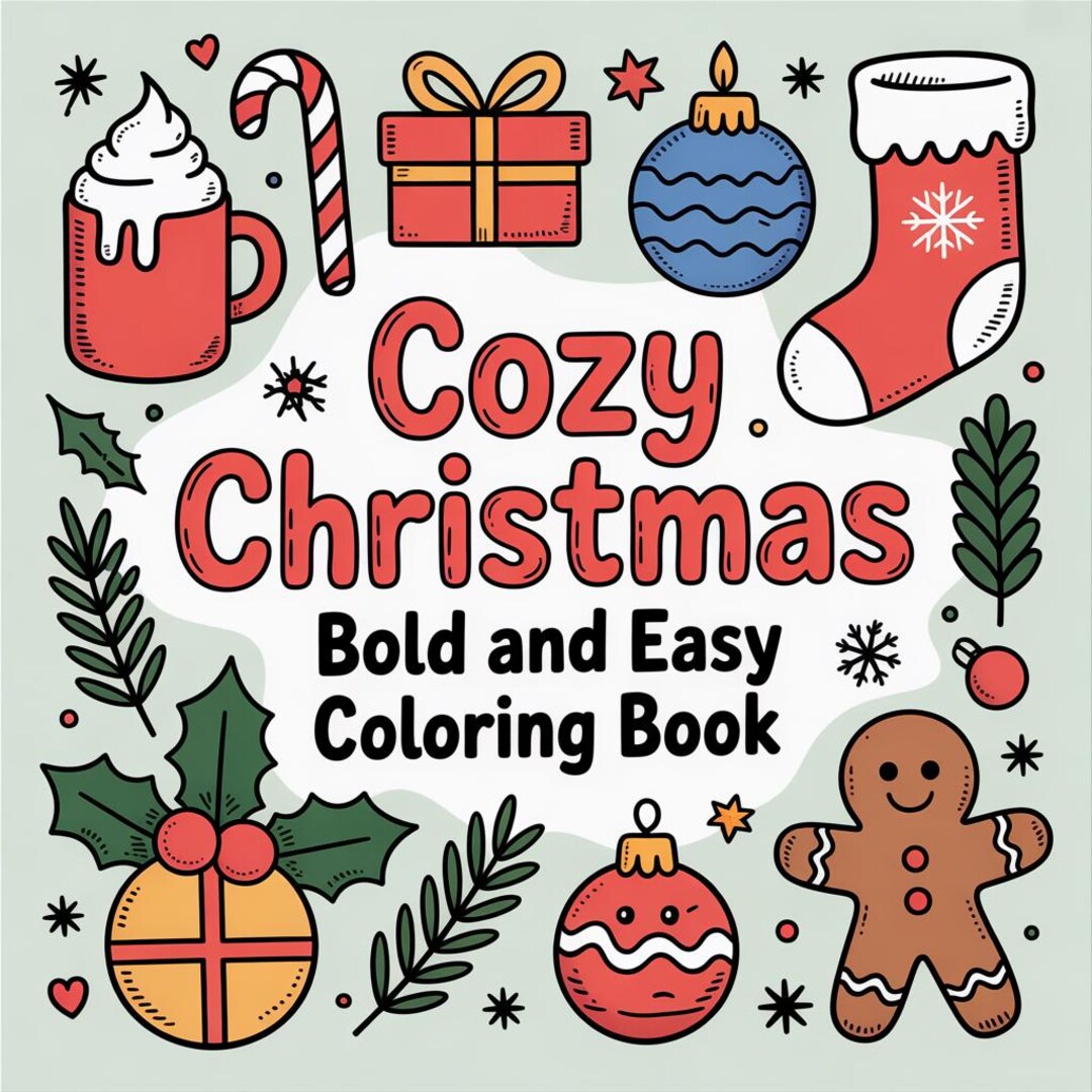 100 Christmas Coloring Pages Bundle: Festive Activity Book for Kids ...