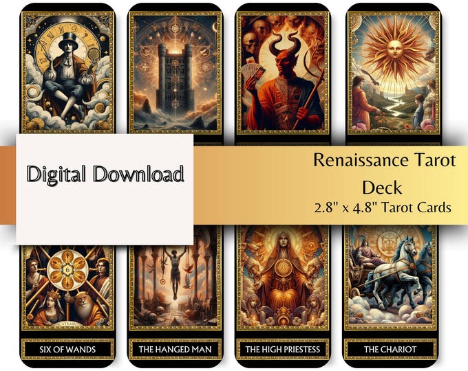 Printable Fairy Major Arcana Cards Deck Digital Tarot Cards Deck Pdf ...