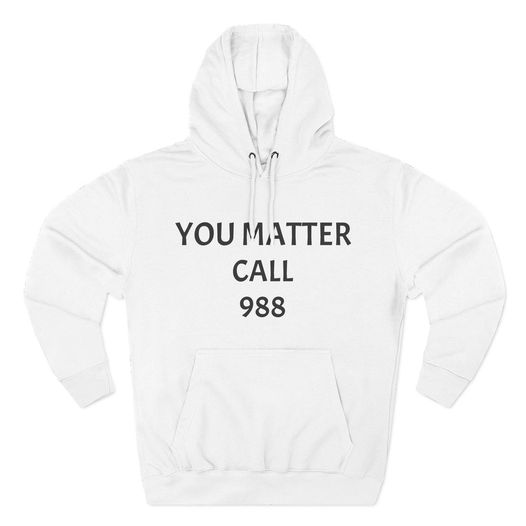 Empowering Message Fleece Hoodie - Mental Health Support - Etsy