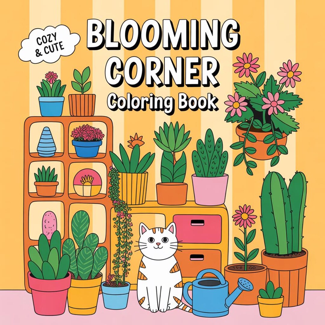 Cute, Cozy and Comfy Coloring Pages, 70+ Blooming Spaces and Spring ...