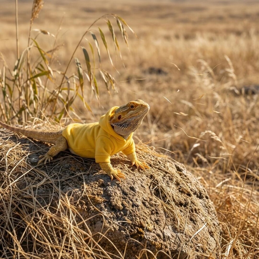 Lizard Hoodie, Warm Lizard Clothing, Handmade Reptile Clothing, Gecko ...