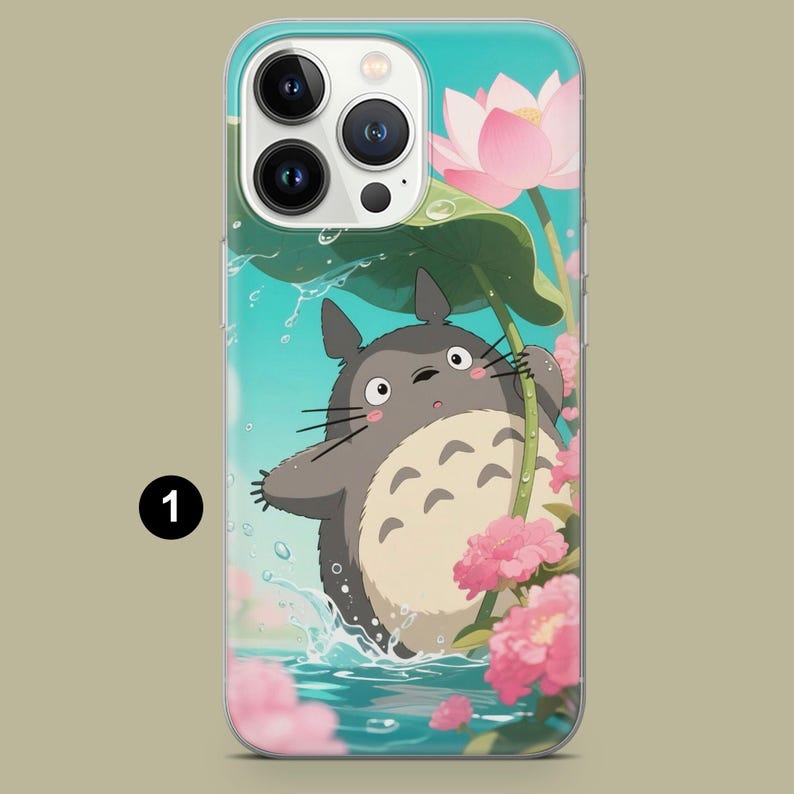 Totoro Anime Phone Case Kawaii Forest Spirit Cover for iPhone 17, 17pro ...