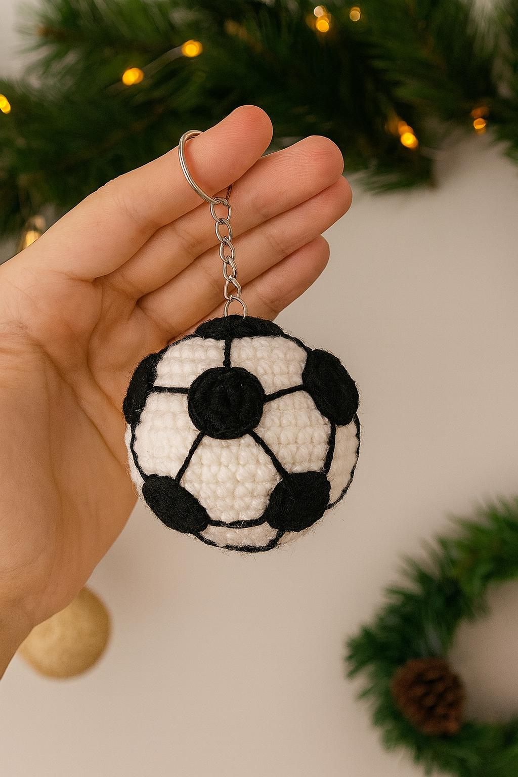Handmade Crochet Soccer Ball Keychain - Sports Fan Gift - Etsy