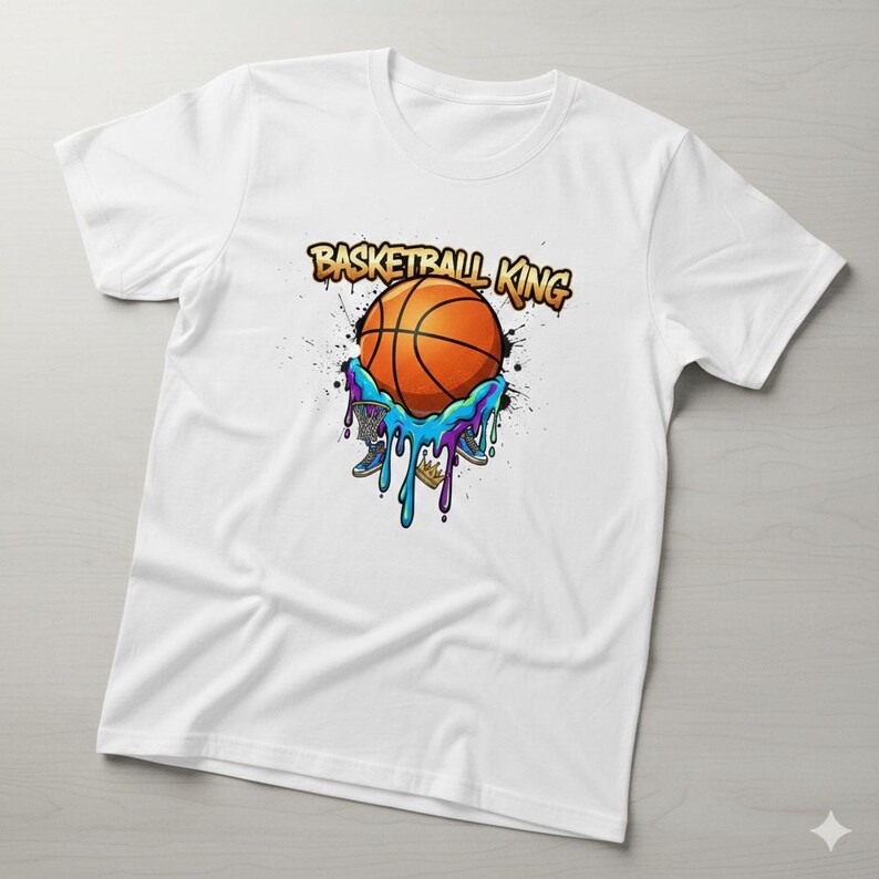 SVG & PNG Graffiti Basketball Drip PNG | Sublimation Clipart (digital ...