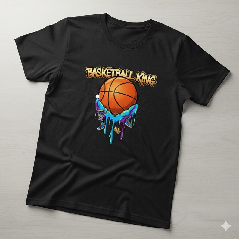 SVG & PNG Graffiti Basketball Drip PNG | Sublimation Clipart (digital ...