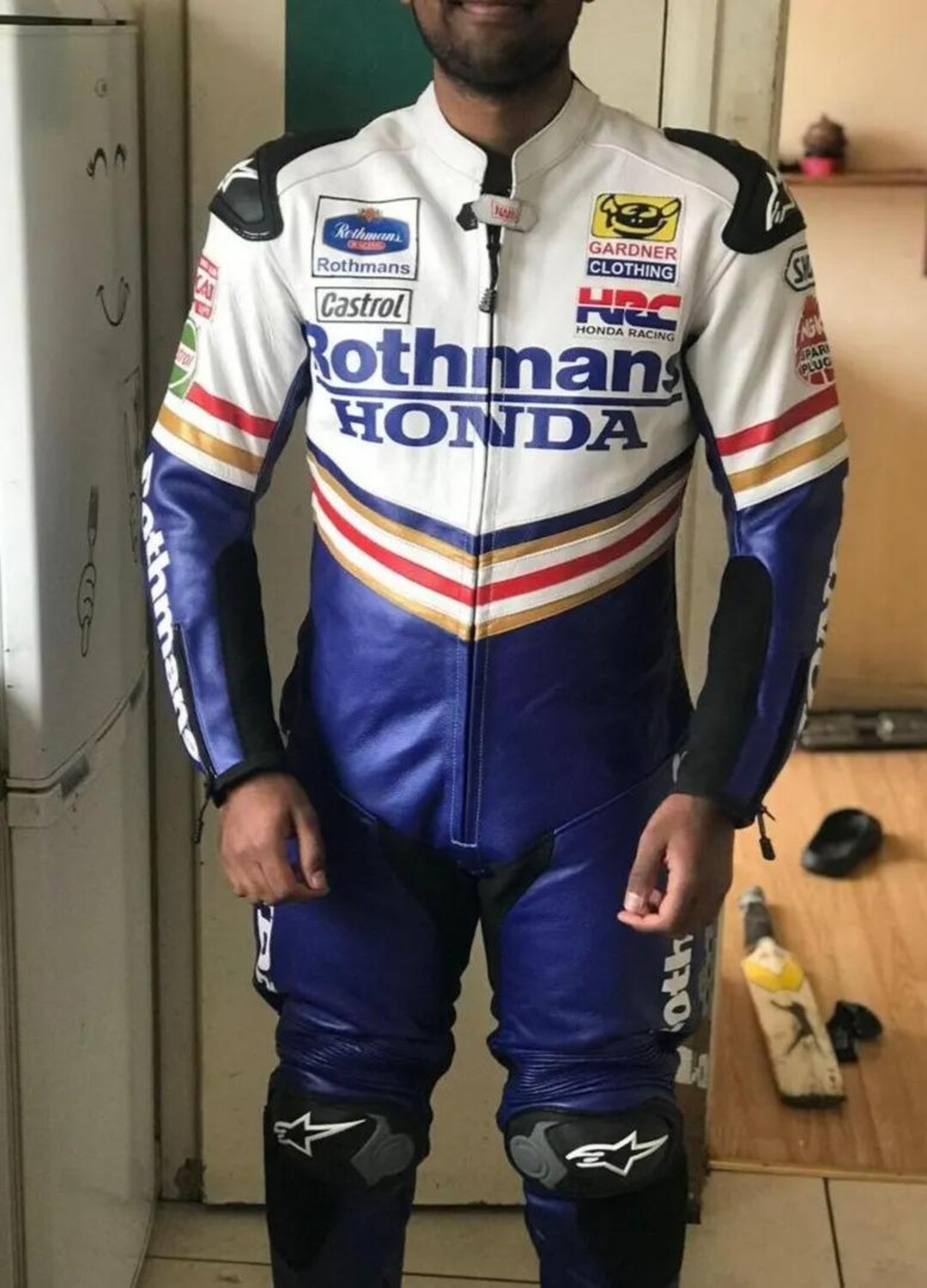Rothmans Honda Racing Suit | One & Two Piece Motorcycle Leather Suit ...