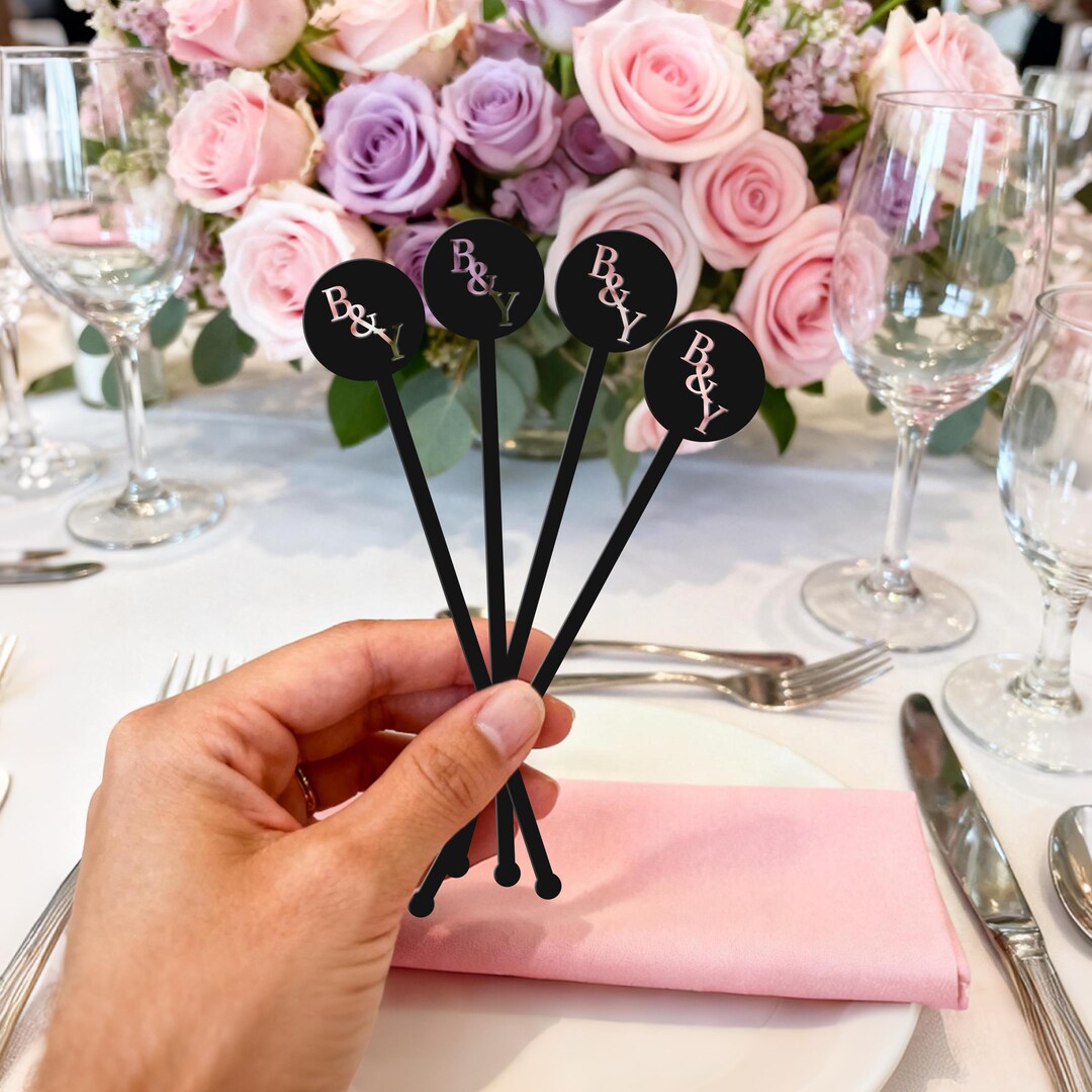 Custom Drink Stirrers | Personalized Cocktail Sticks for Birthdays ...