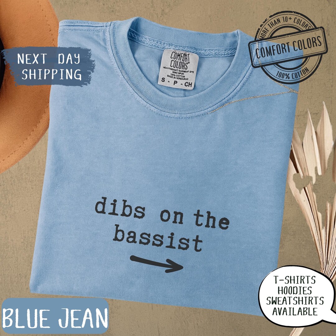 Comfort Colors Dibs on the Bassist Shirt, Rock Metal Band Player T ...