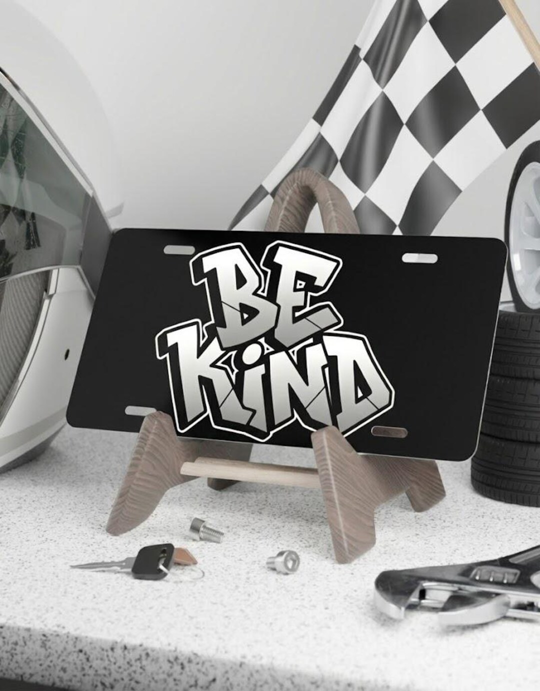 Be Kind Graffiti License Plate, Urban Street Art Auto Tag - Etsy