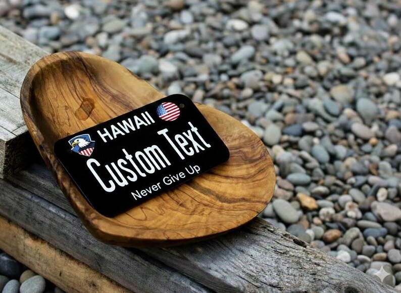 U.S. State Pride License Plate – Custom Text + State Symbol – Perfect ...