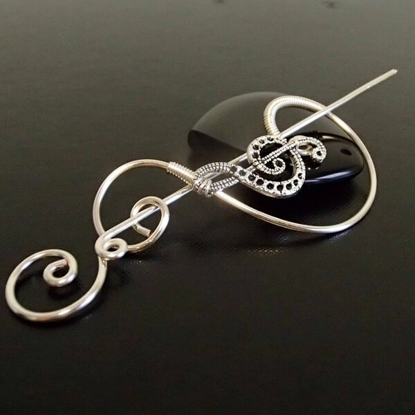 Treble Clef Pin - Etsy