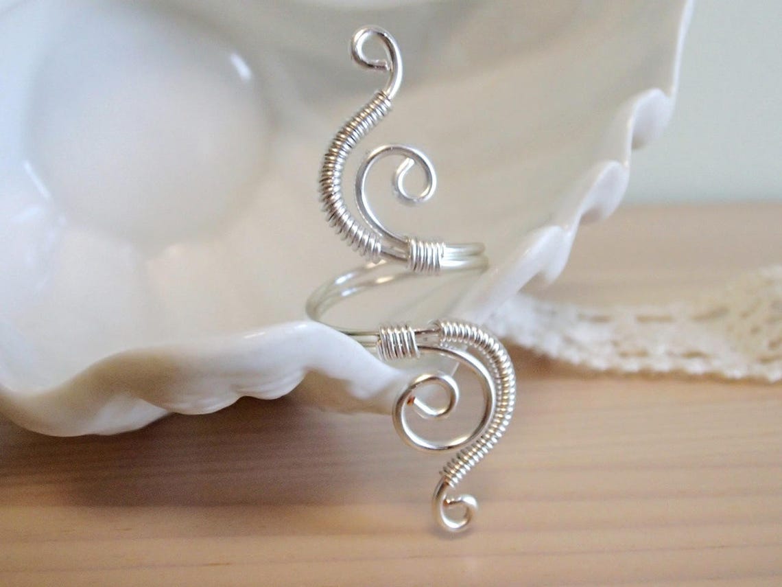 Adjustable Wire Ring Wire Wrapped Ring Silver Copper Gold | Etsy