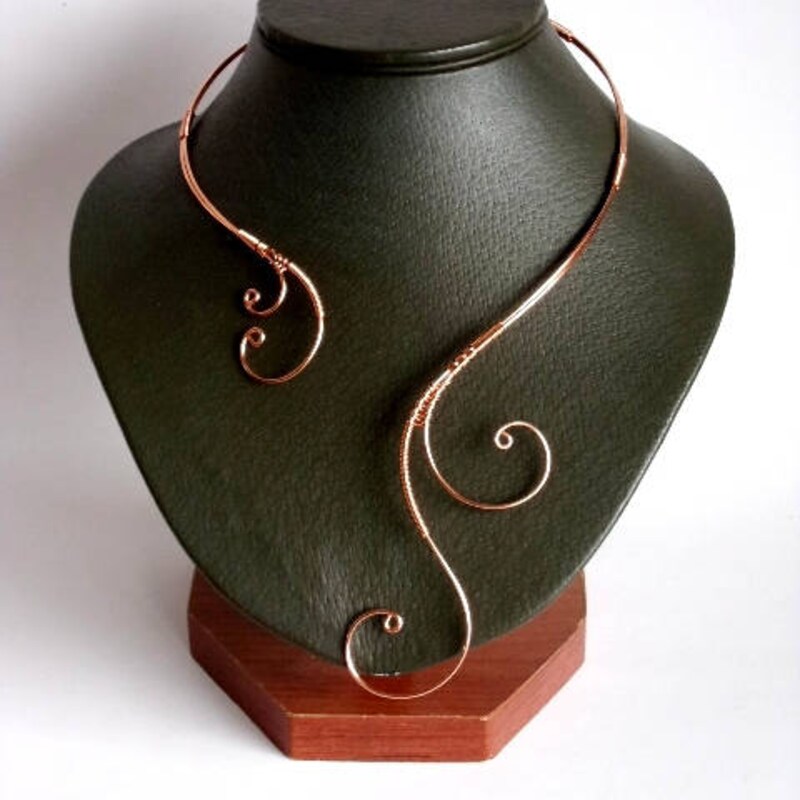 Copper Wire Necklace - Etsy