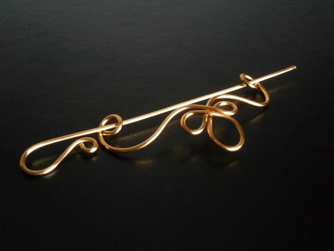 Celtic Shawl Pin, Scarf Pin, Sweater Brooch, Hair Pin, Knitting ...