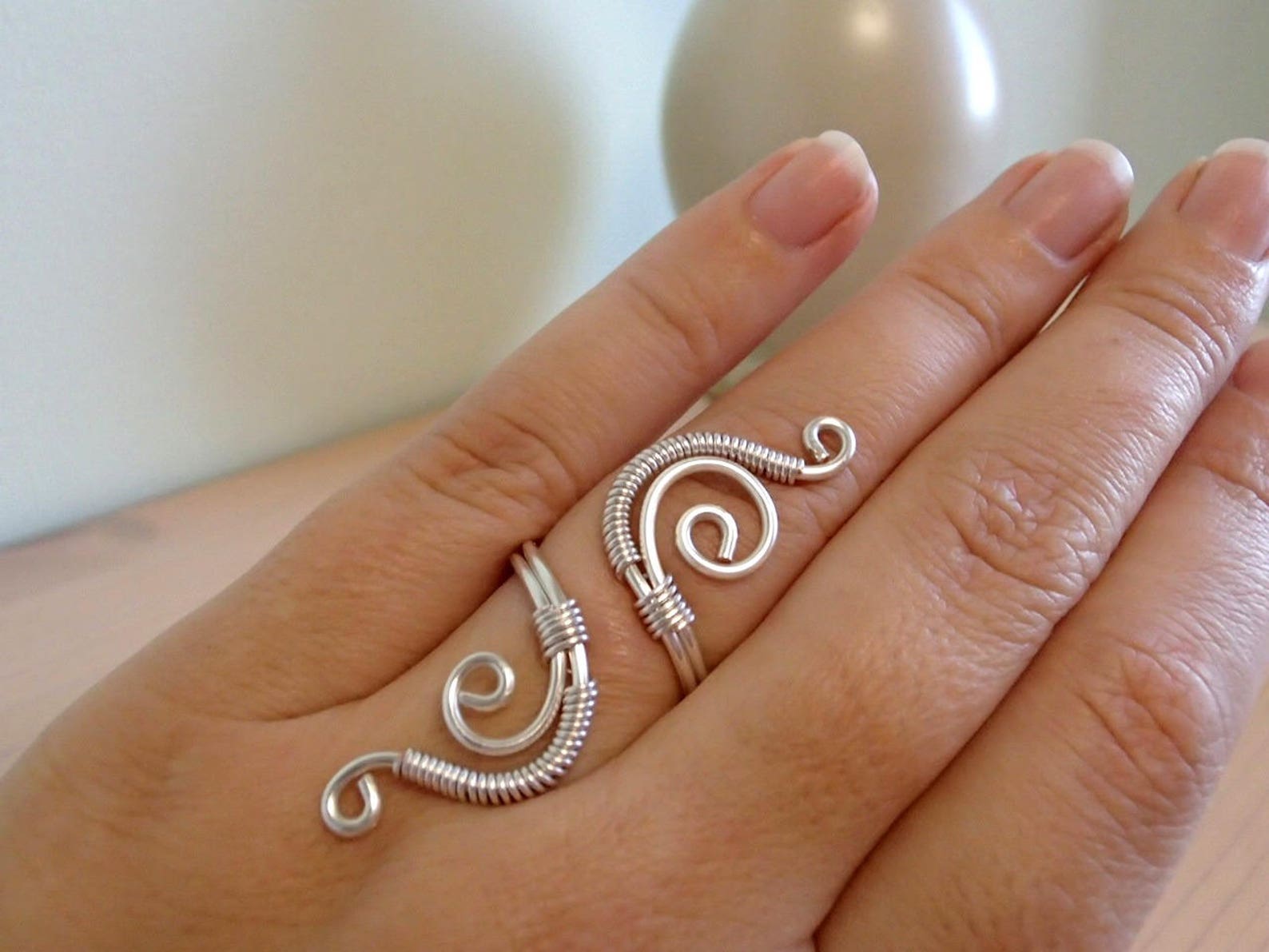 Adjustable Wire Ring Wire Wrapped Ring Silver Copper Gold | Etsy